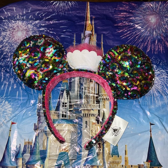 Disney | Accessories | Disney Parks Mickey Ears Birthday Headband ...